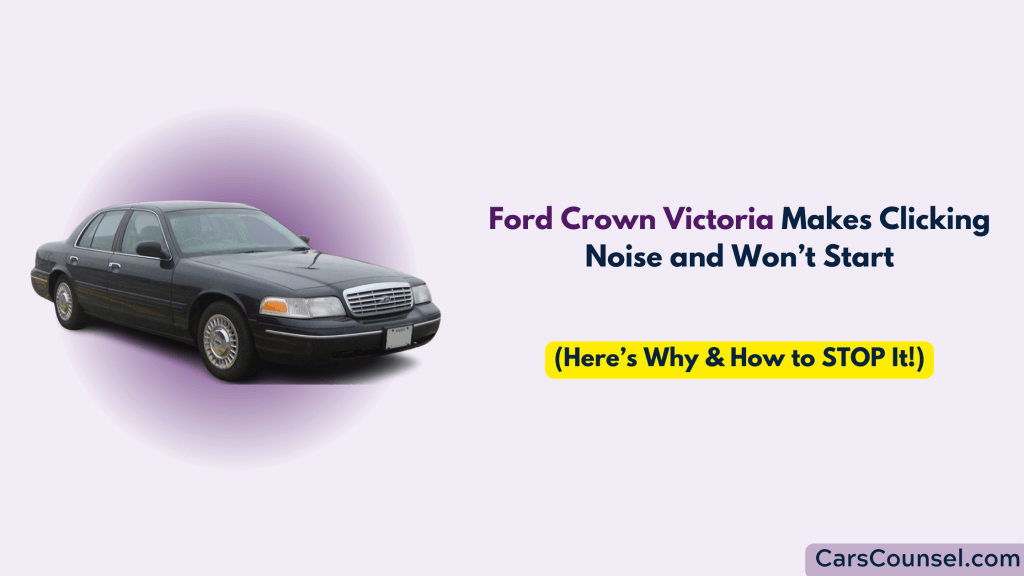 Ford Crown Victoria Won’t Start: Common Causes & Solutions – CarsCounsel