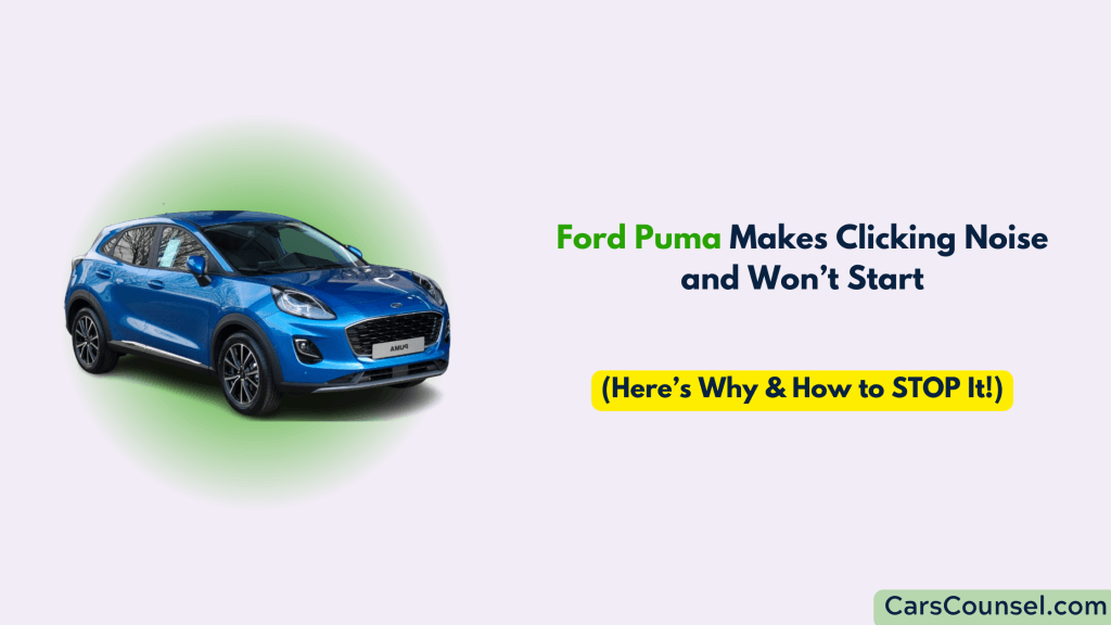 Ford Puma Won’t Start: Common Causes & Solutions – CarsCounsel