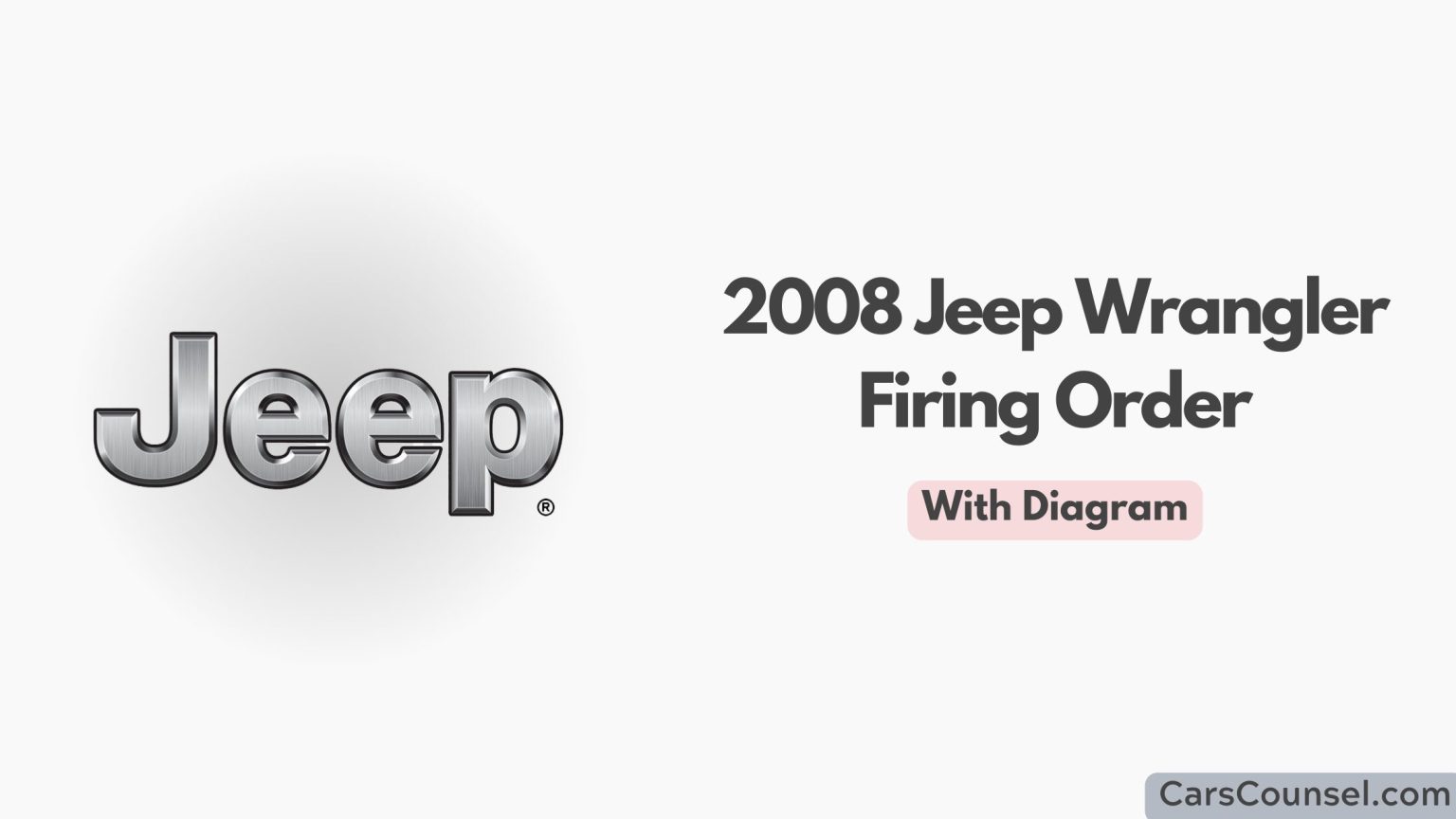 2008 Jeep Wrangler Firing Order (With Diagram)