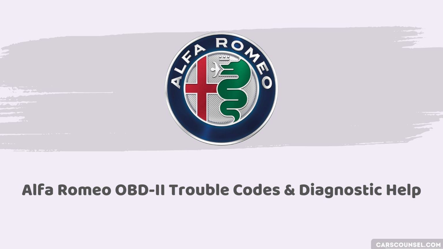 Ultimate Guide to Alfa Romeo OBD-II Trouble Codes & Diagnostic Help ...
