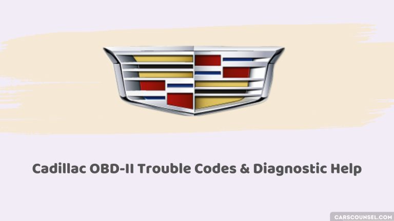 Ultimate Guide to Cadillac OBD-II Trouble Codes & Diagnostic Help ...