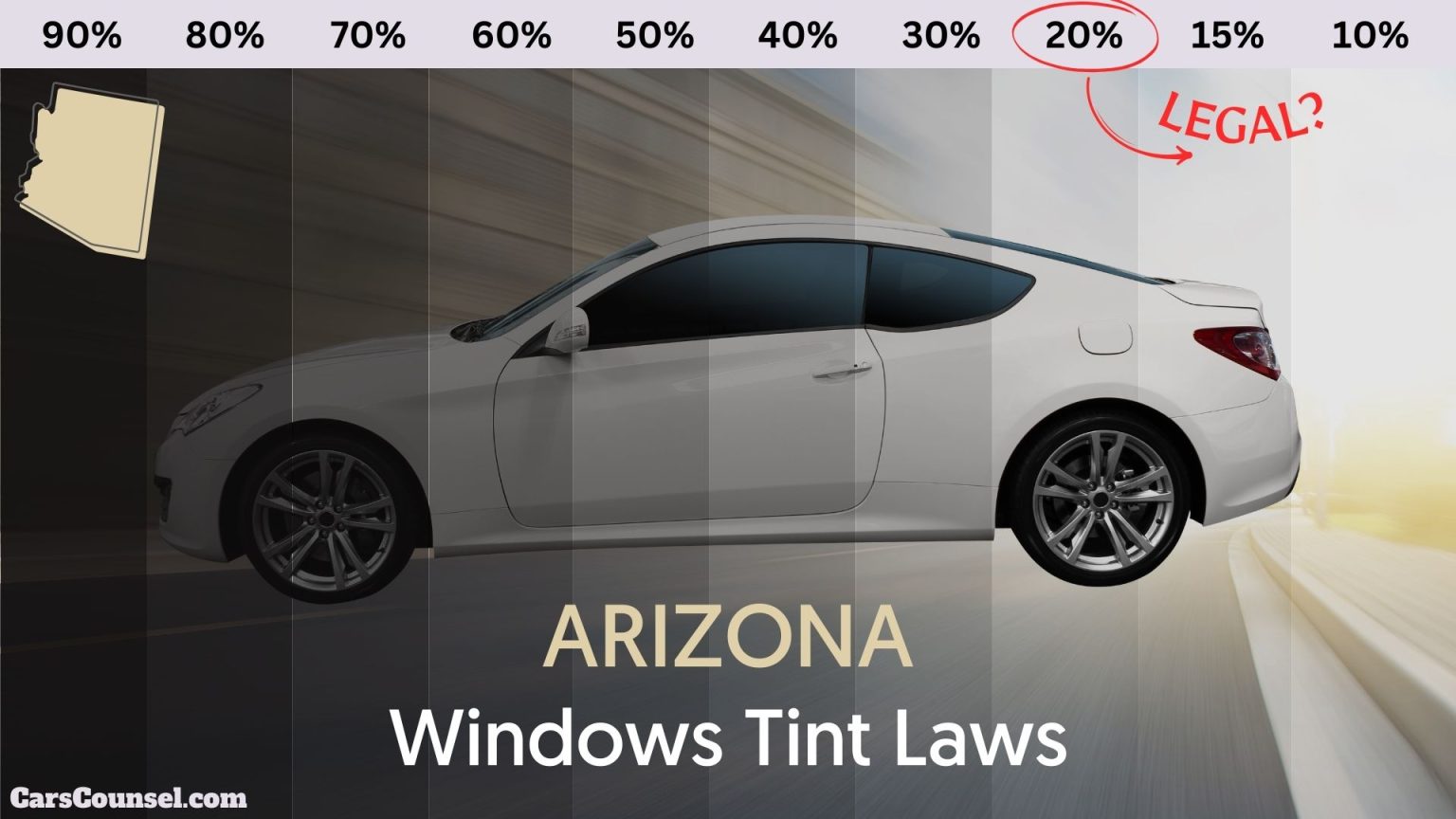Arizona Window Tinting Law – 2025 Updated