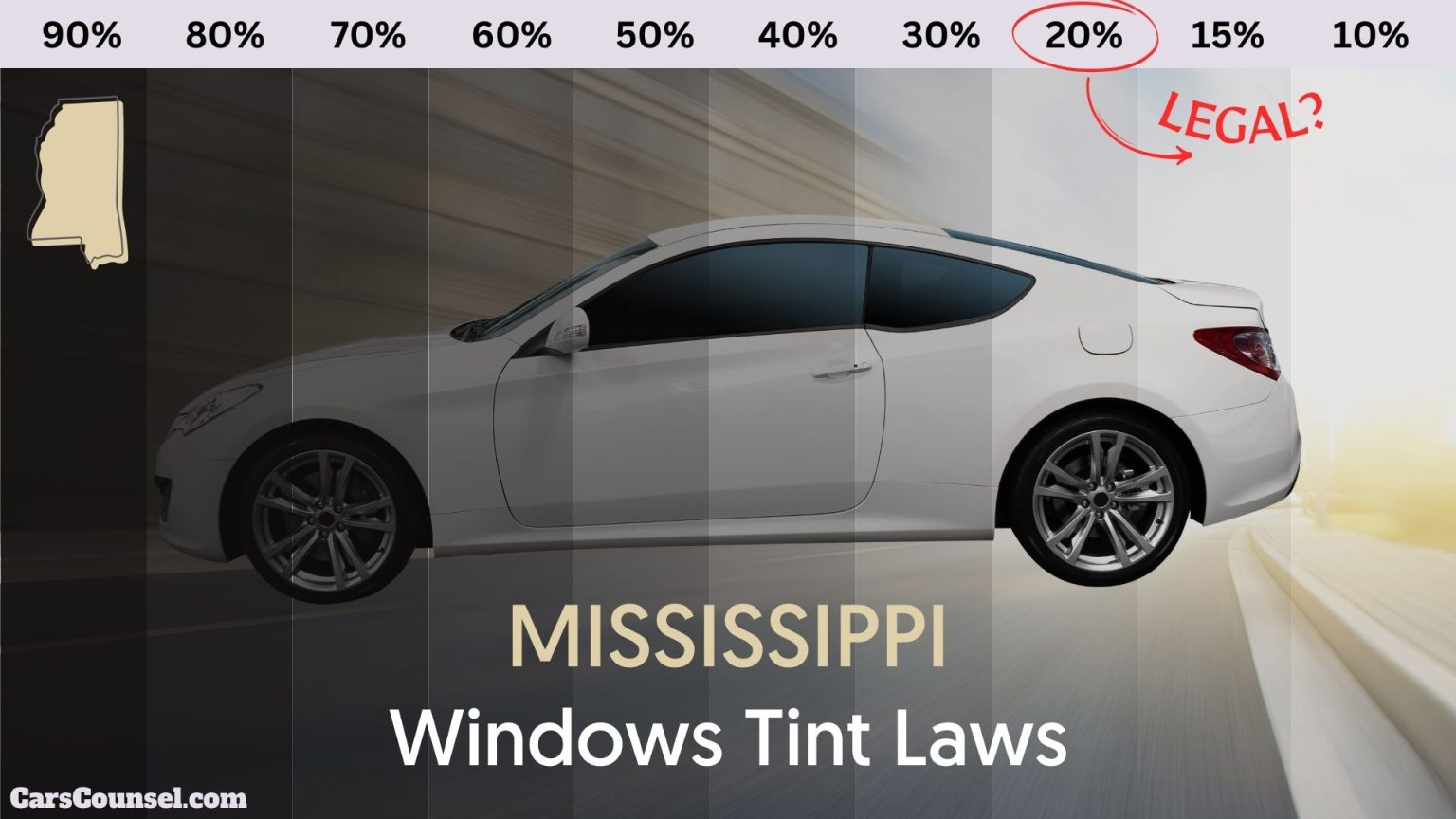 Mississippi Window Tinting Law – 2025 Updated