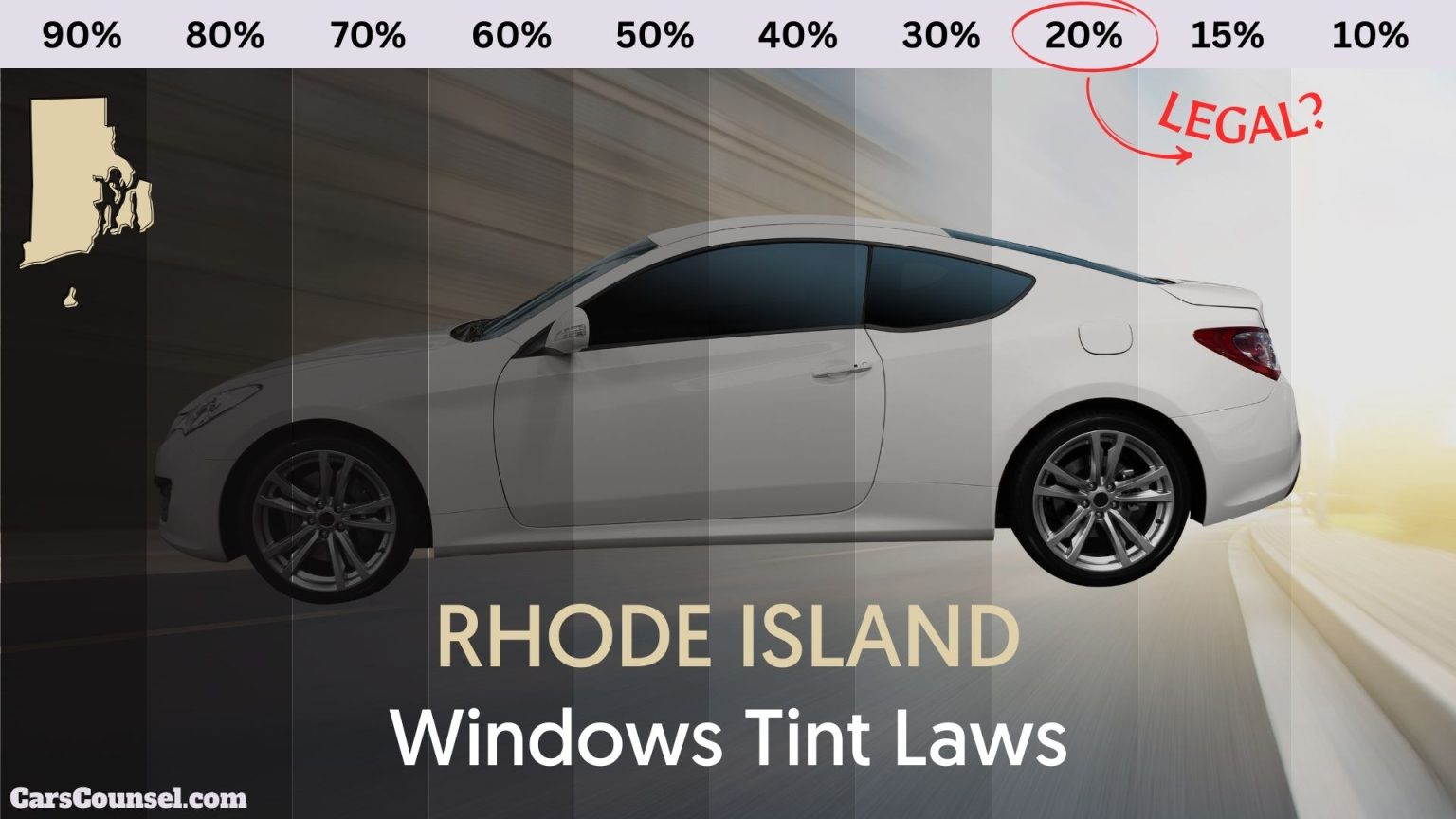 Rhode Island Window Tinting Law – 2025 Updated