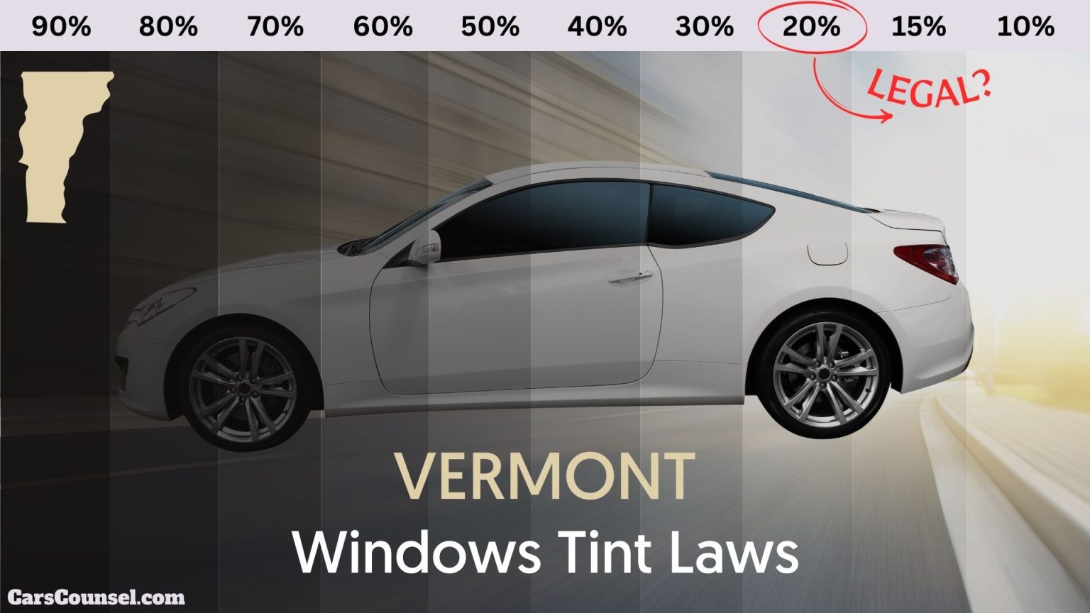 Vermont Window Tinting Law – 2025 Updated