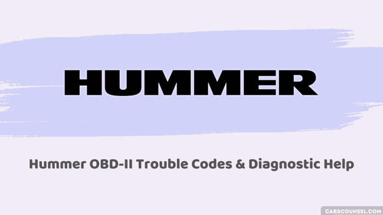 Ultimate Guide to Hummer OBD-II Trouble Codes & Diagnostic Help ...