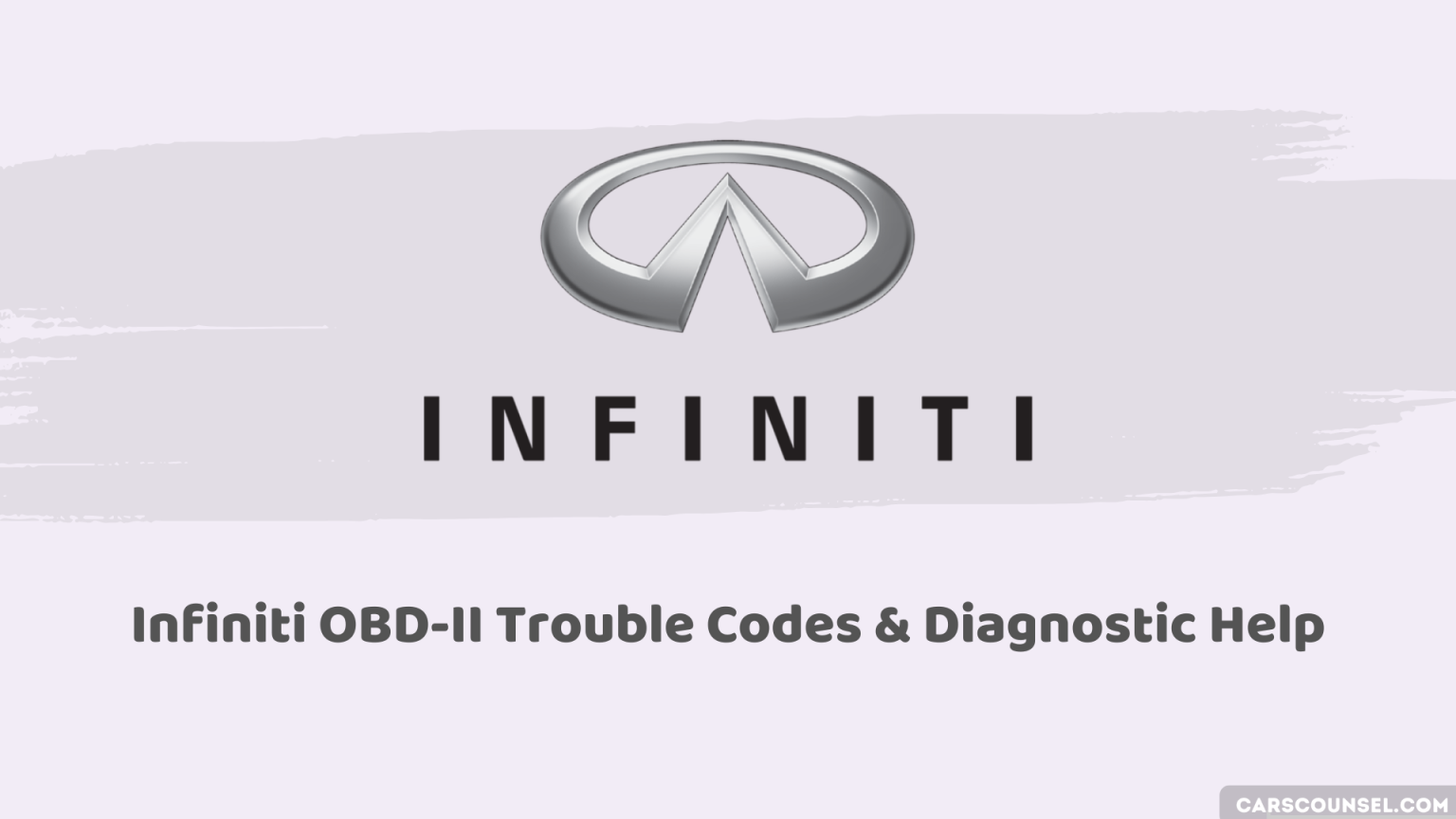 Ultimate Guide to Infiniti OBD-II Trouble Codes & Diagnostic Help ...