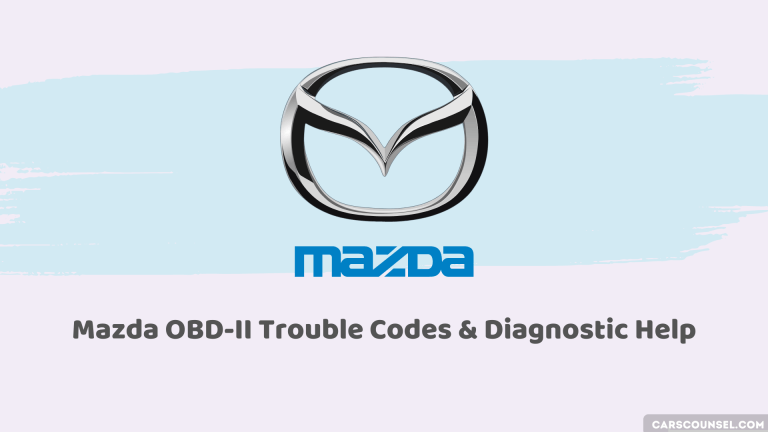 Ultimate Guide to Mazda OBD-II Trouble Codes & Diagnostic Help ...