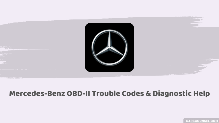 Ultimate Guide to Mercedes-Benz OBD-II Trouble Codes & Diagnostic Help ...