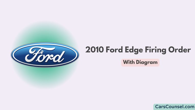 2010 Ford Edge Firing Order With Diagram – CarsCounsel