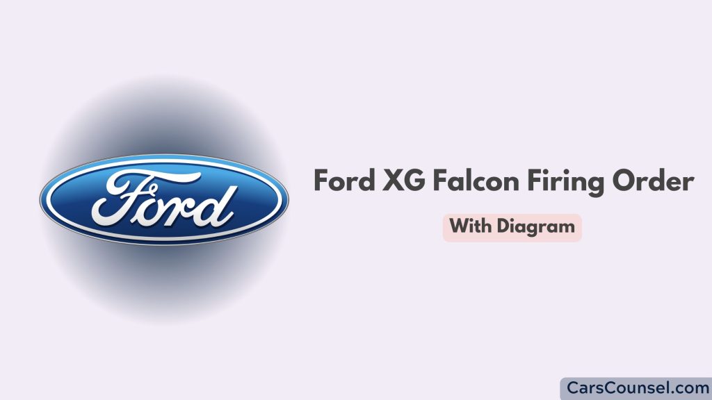 Ford XG Falcon Firing Order With Diagram – CarsCounsel