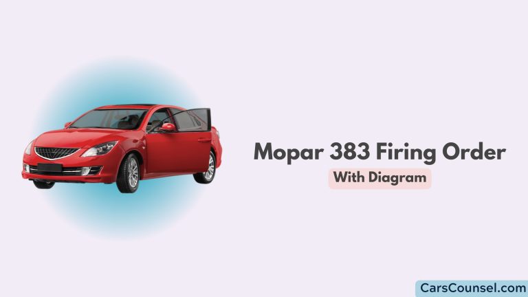 Mopar 383 Firing Order With Diagram – CarsCounsel
