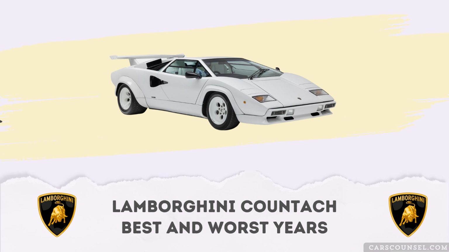 Best and Worst Lamborghini Countach Years: What to Buy & Avoid ...