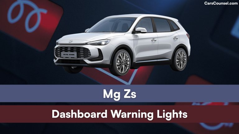 MG ZS Dashboard Warning Lights Meaning – CarsCounsel