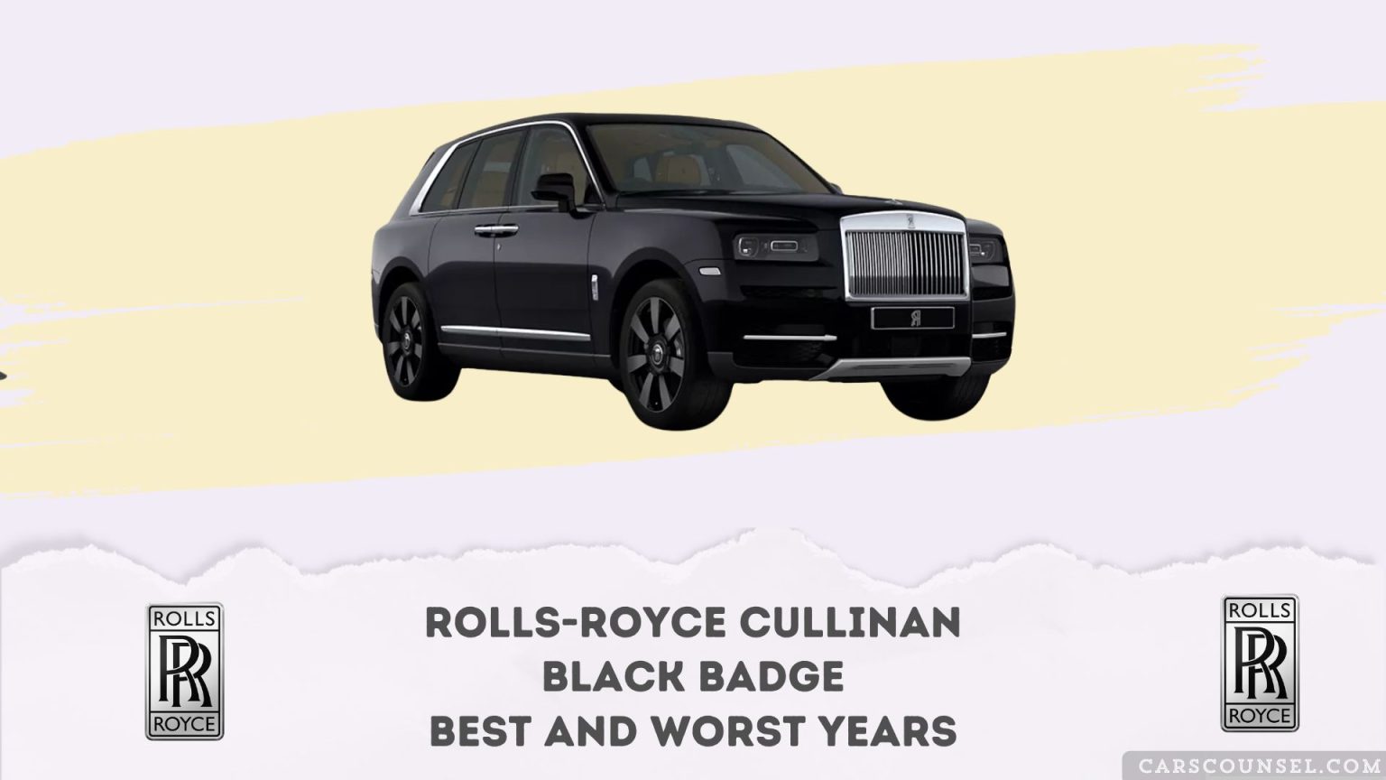 Best and Worst Rolls-Royce Cullinan Black Badge Years: What to Buy ...