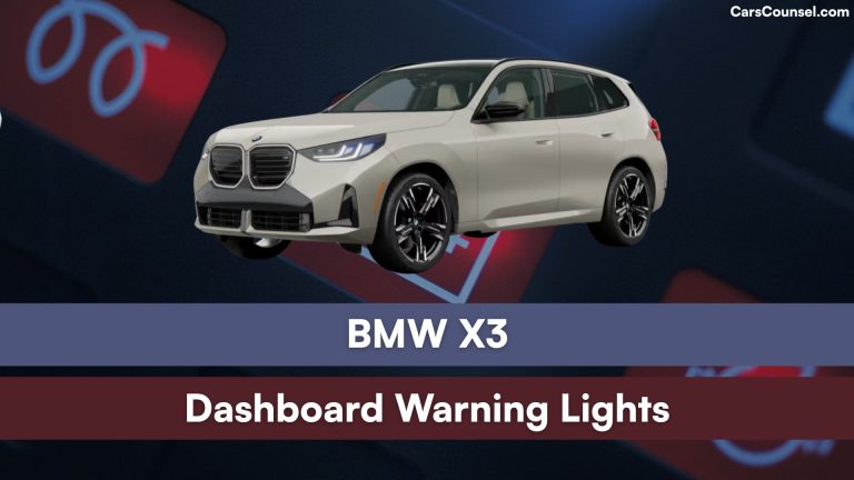 BMW X3 Dashboard Warning Lights Meaning – CarsCounsel