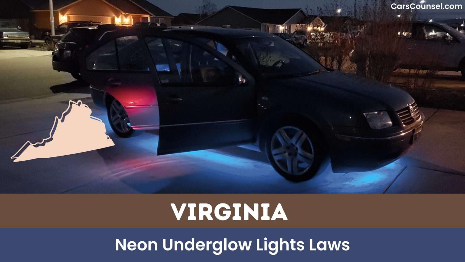 Virginia Neon Underglow Lights Laws – 2026 Updated