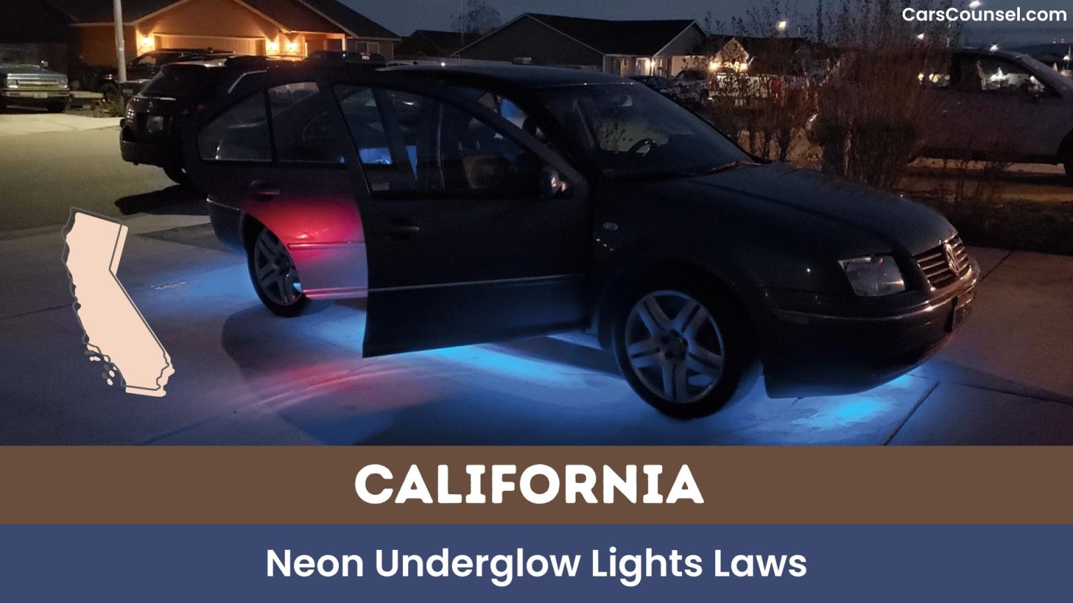 California Neon Underglow Lights Laws – 2026 Updated