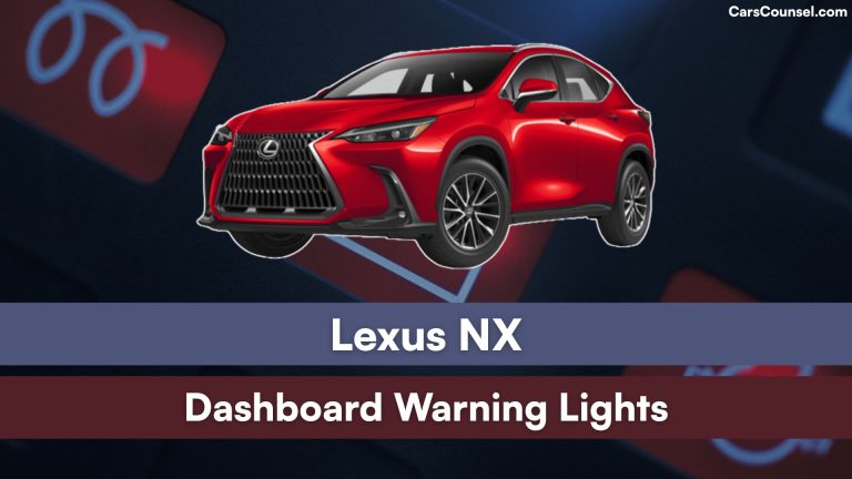 Lexus NX Dashboard Warning Lights Meaning – CarsCounsel