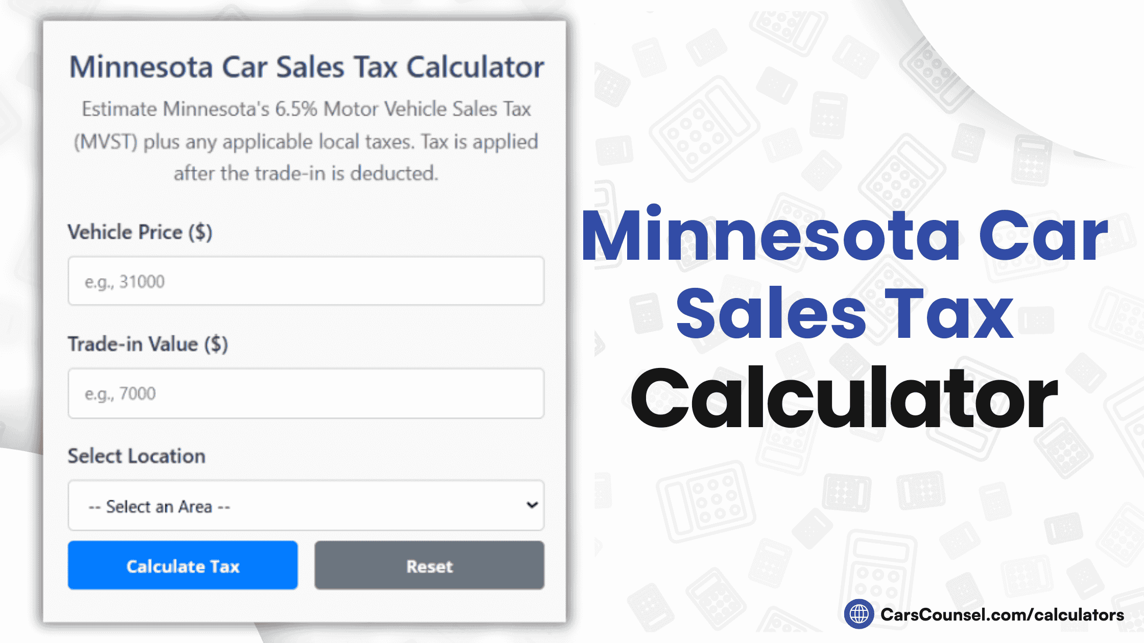 Minnesota Car Sales Tax Calculator 2025 – Fast, Free & Accurate