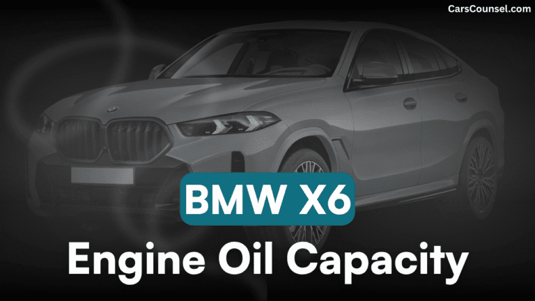 BMW X6 Engine Oil Capacity: All Years & Engines – CarsCounsel