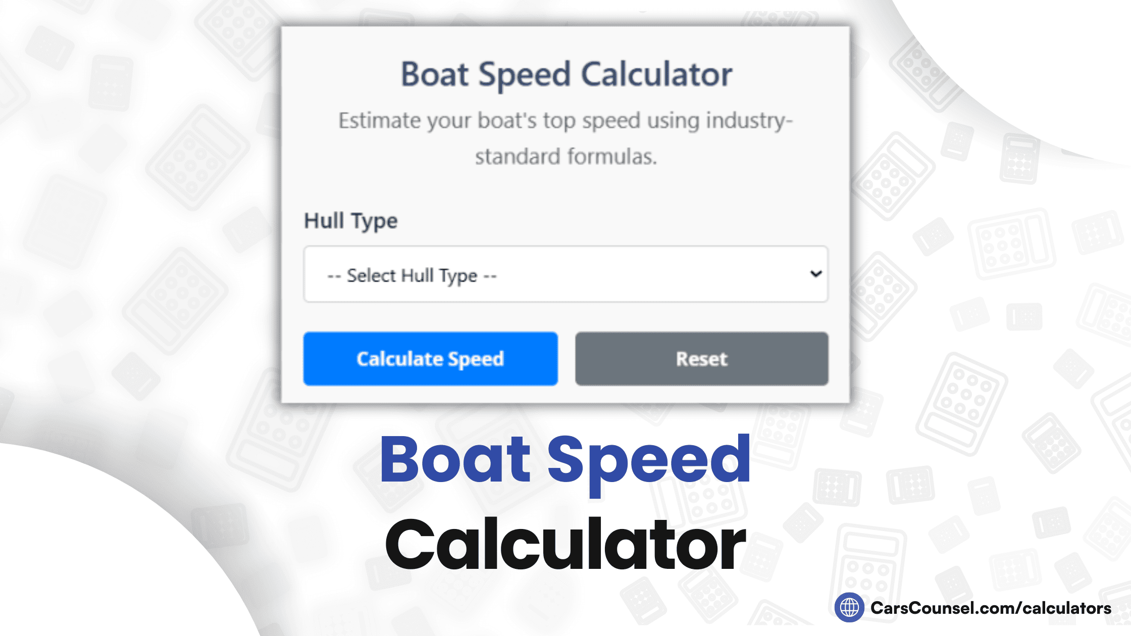 Boat Speed Calculator – CarsCounsel