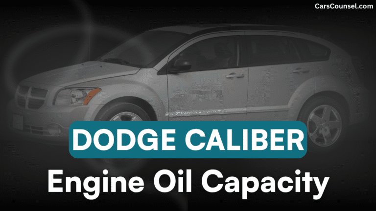 Dodge Caliber Engine Oil Capacity: All Years & Engines – CarsCounsel