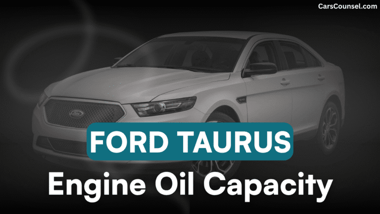 Ford Taurus Oil Type