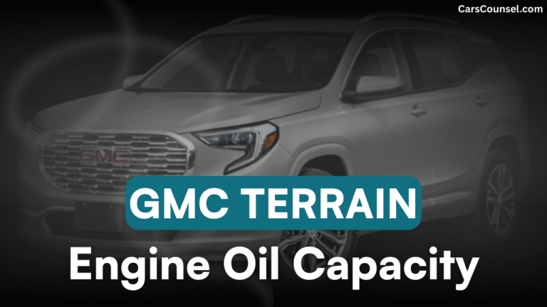GMC Terrain Engine Oil Capacity: All Years & Engines – CarsCounsel