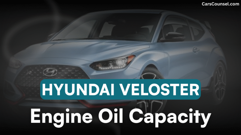 Hyundai Veloster Engine Oil Capacity: All Years & Engines – CarsCounsel