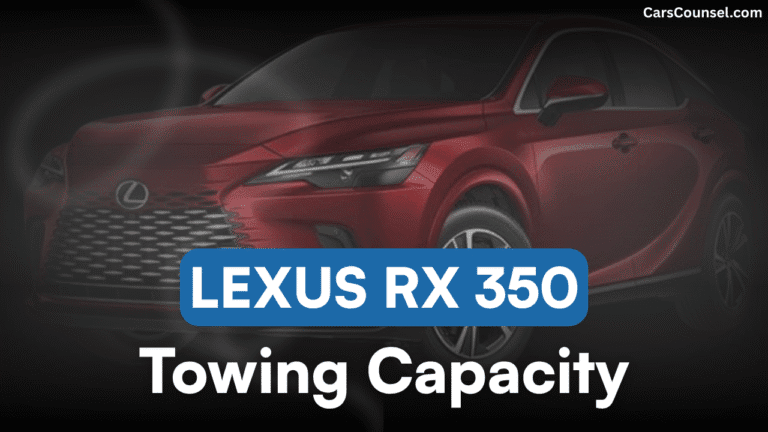 Lexus RX 350 Towing Capacity (All Years 2007-2024) – CarsCounsel