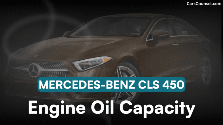 Mercedes-Benz CLS 450 Engine Oil Capacity: All Years & Engines ...