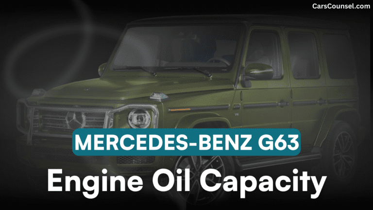 Mercedes-Benz G63 AMGEngine Oil Capacity: All Years & Engines – CarsCounsel