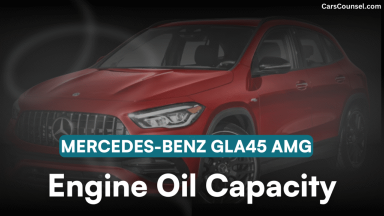 Mercedes-Benz GLA45 AMG Engine Oil Capacity: All Years & Engines ...