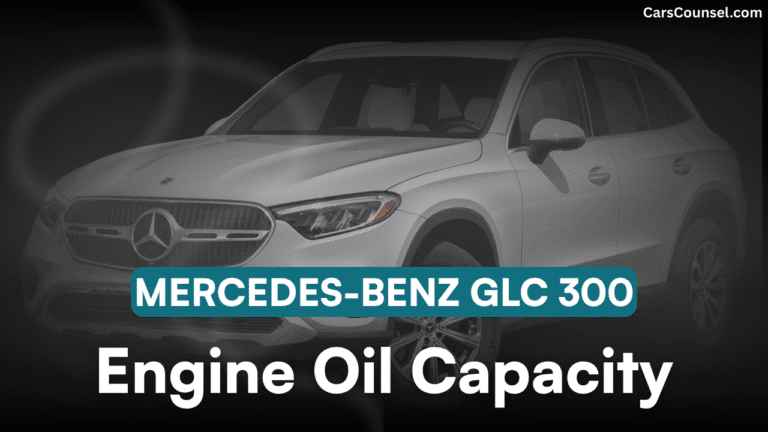 Mercedes-Benz GLC 300 Engine Oil Capacity: All Years & Engines ...