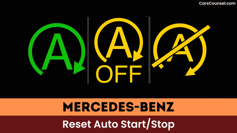 How to Reset Mercedes-Benz Auto Start/Stop: Quick and Easy Fix ...