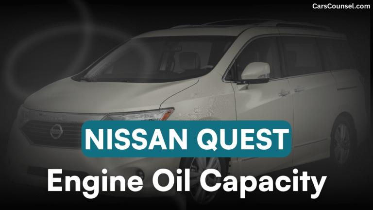 Nissan Quest Engine Oil Capacity: All Years & Engines – CarsCounsel