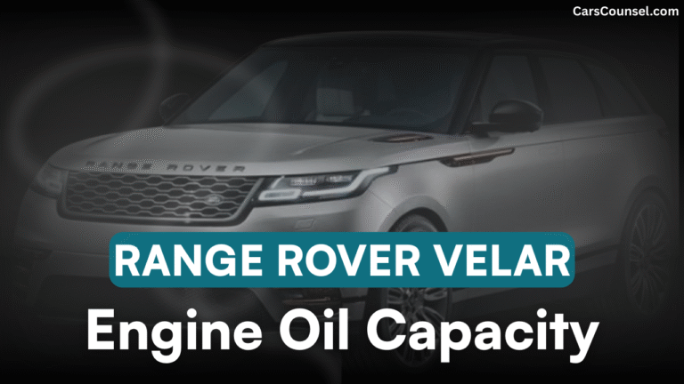 Range Rover Velar Engine Oil Capacity: All Years & Engines – CarsCounsel