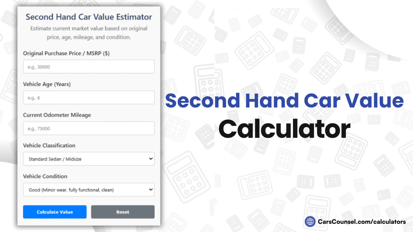 Second Hand Car Value Calculator – CarsCounsel