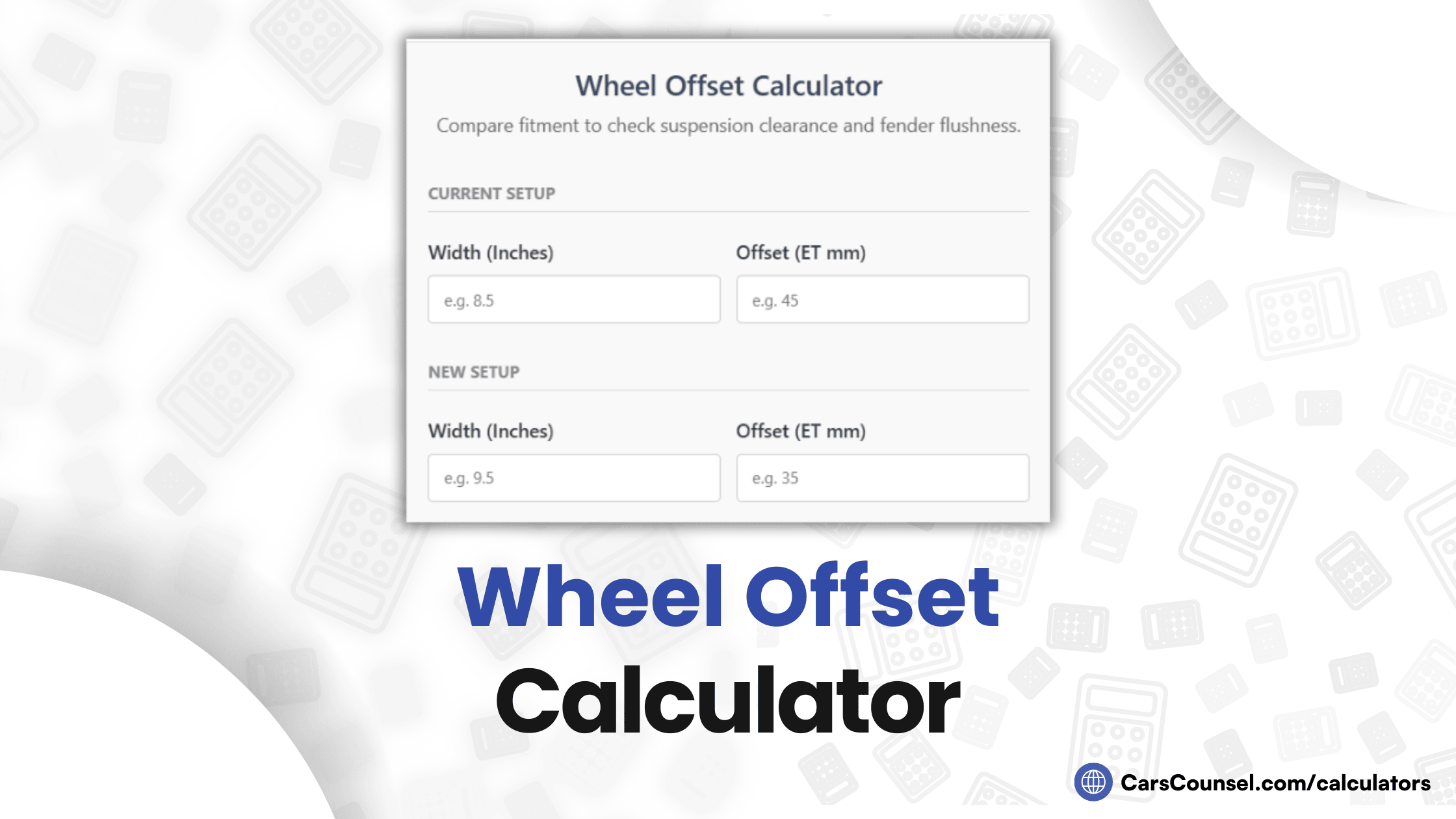 Wheel Offset Calculator – CarsCounsel
